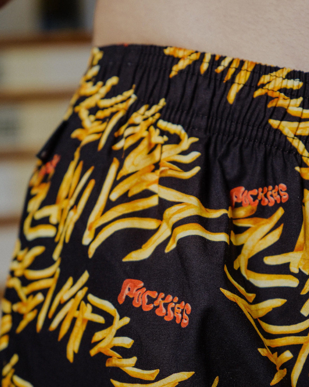 Pockies Fries Boxers Black | Behind The Pines