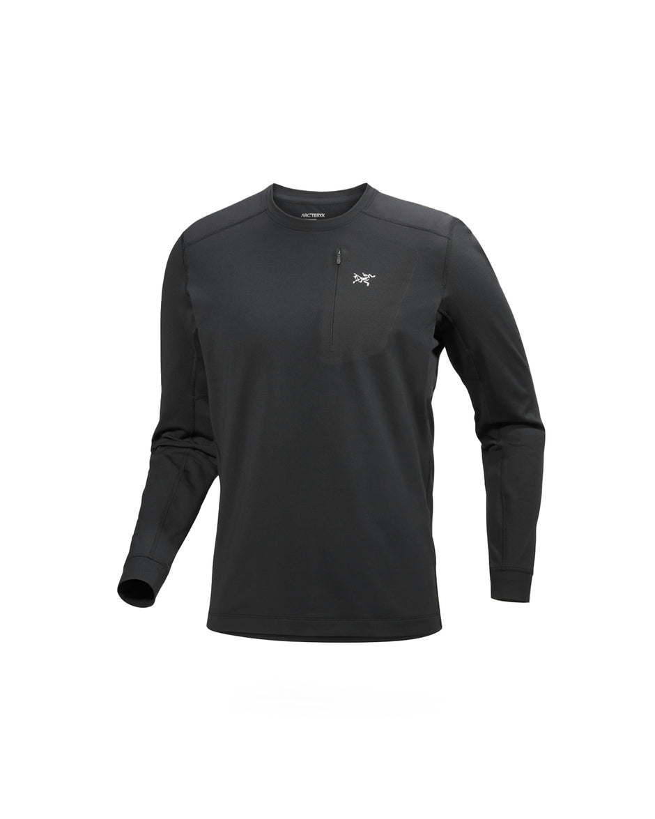 Arc'teryx Rho LT Crew Neck Men's Black | Behind The Pines