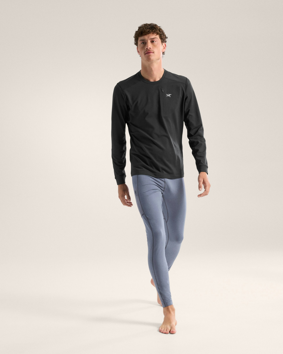 Arc'teryx Rho LT Crew Neck Men's Black | Behind The Pines