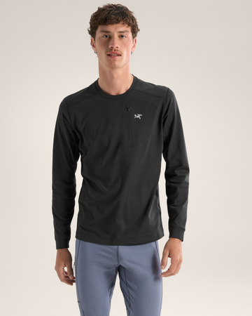 Arc'teryx Rho LT Crew Neck Men's Black | Behind The Pines