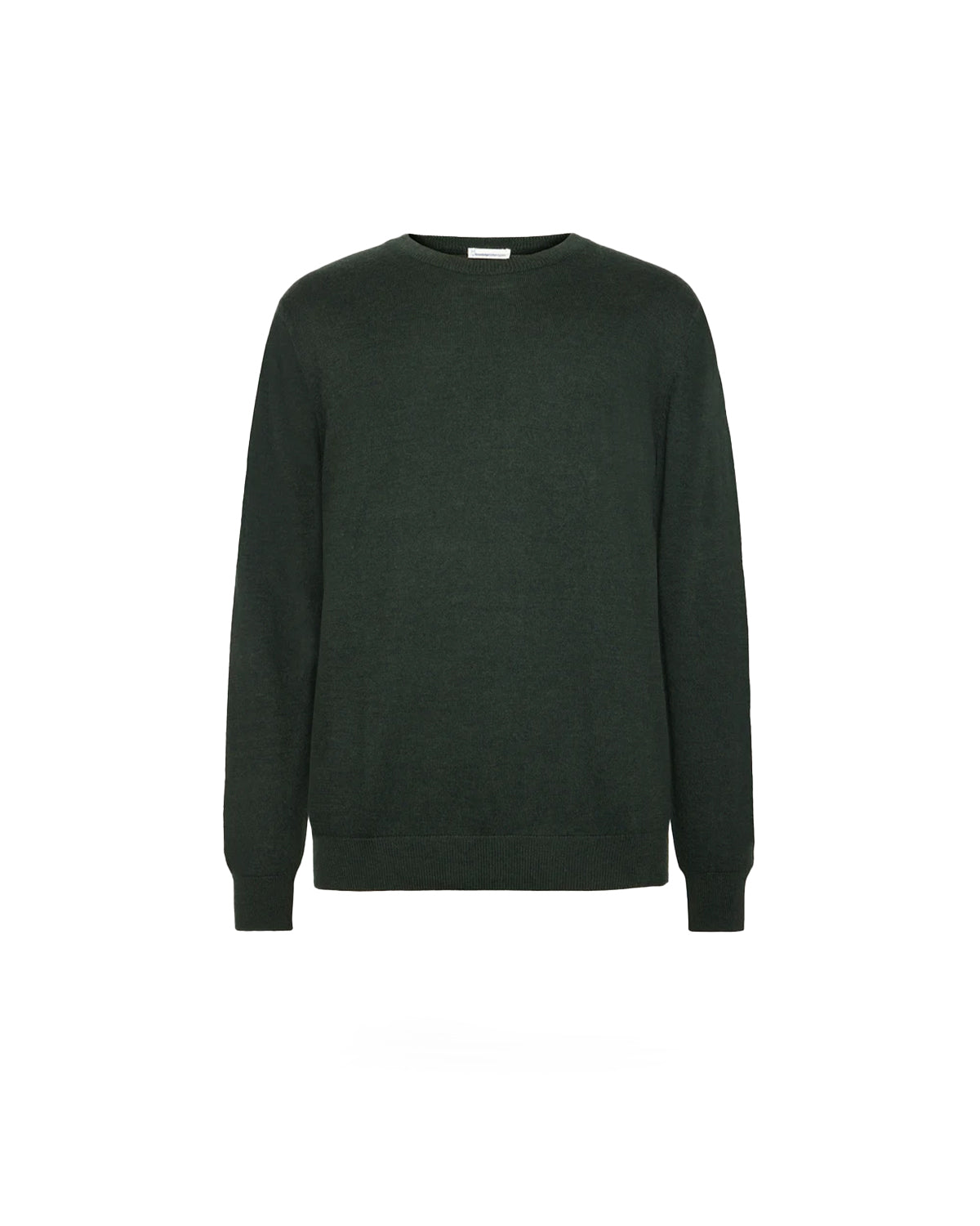 Knowledge Cotton Apparel Merino Crew Neck Sweater Forrest Night ...