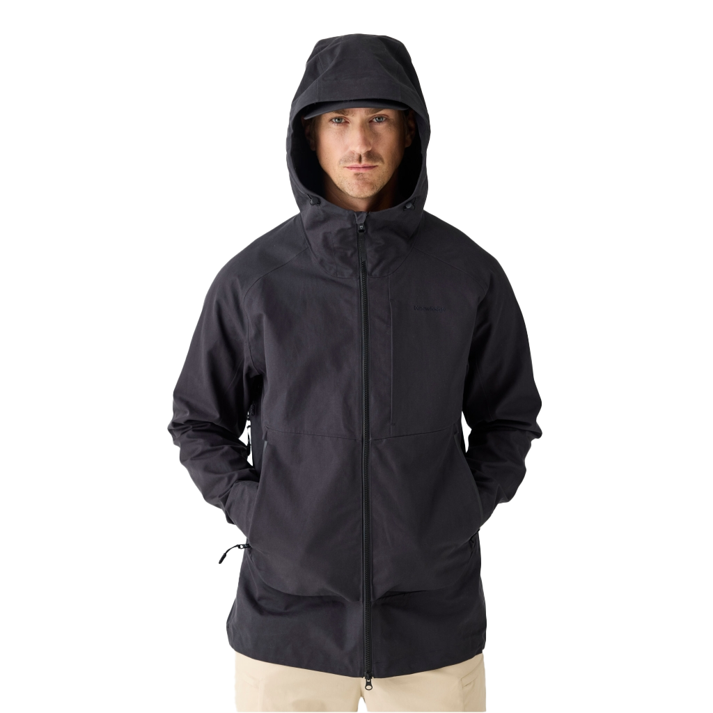KnowledgeCotton Apparel Vent Canvas 270 Shell Jacket Black Jet – Behind ...