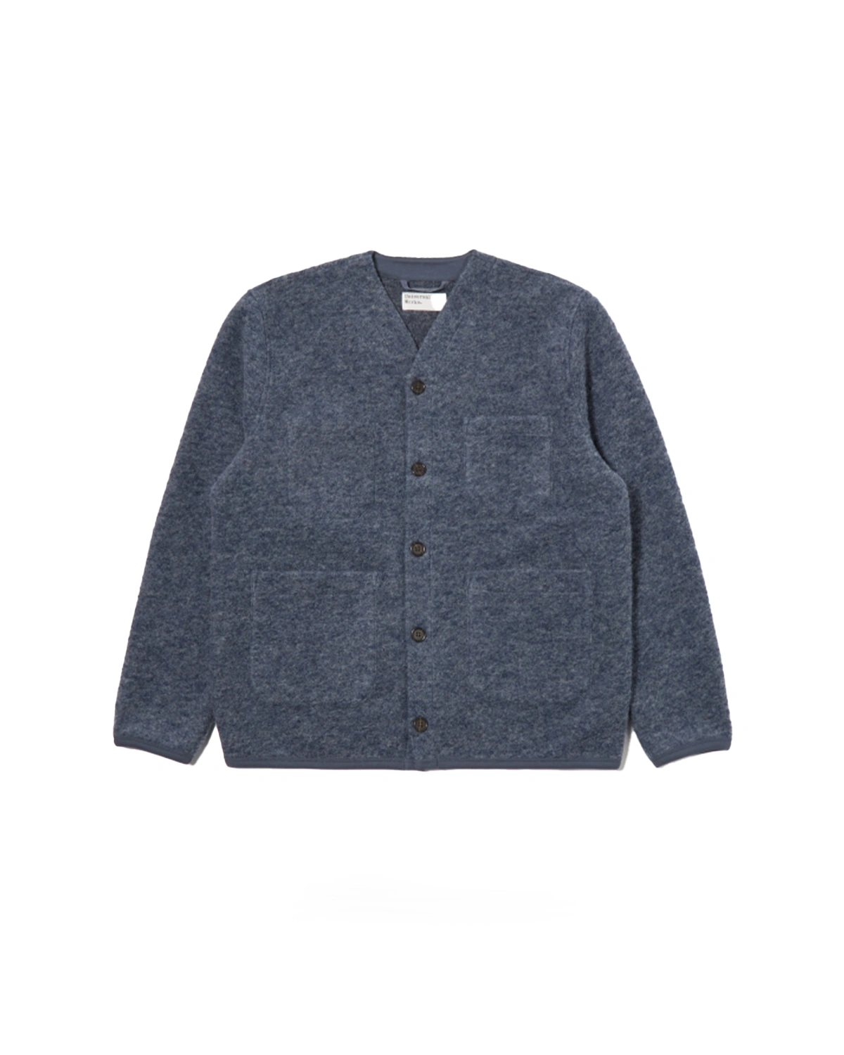 Universal Works Cardigan Wool Fleece Slate Blue – Behind The Pines